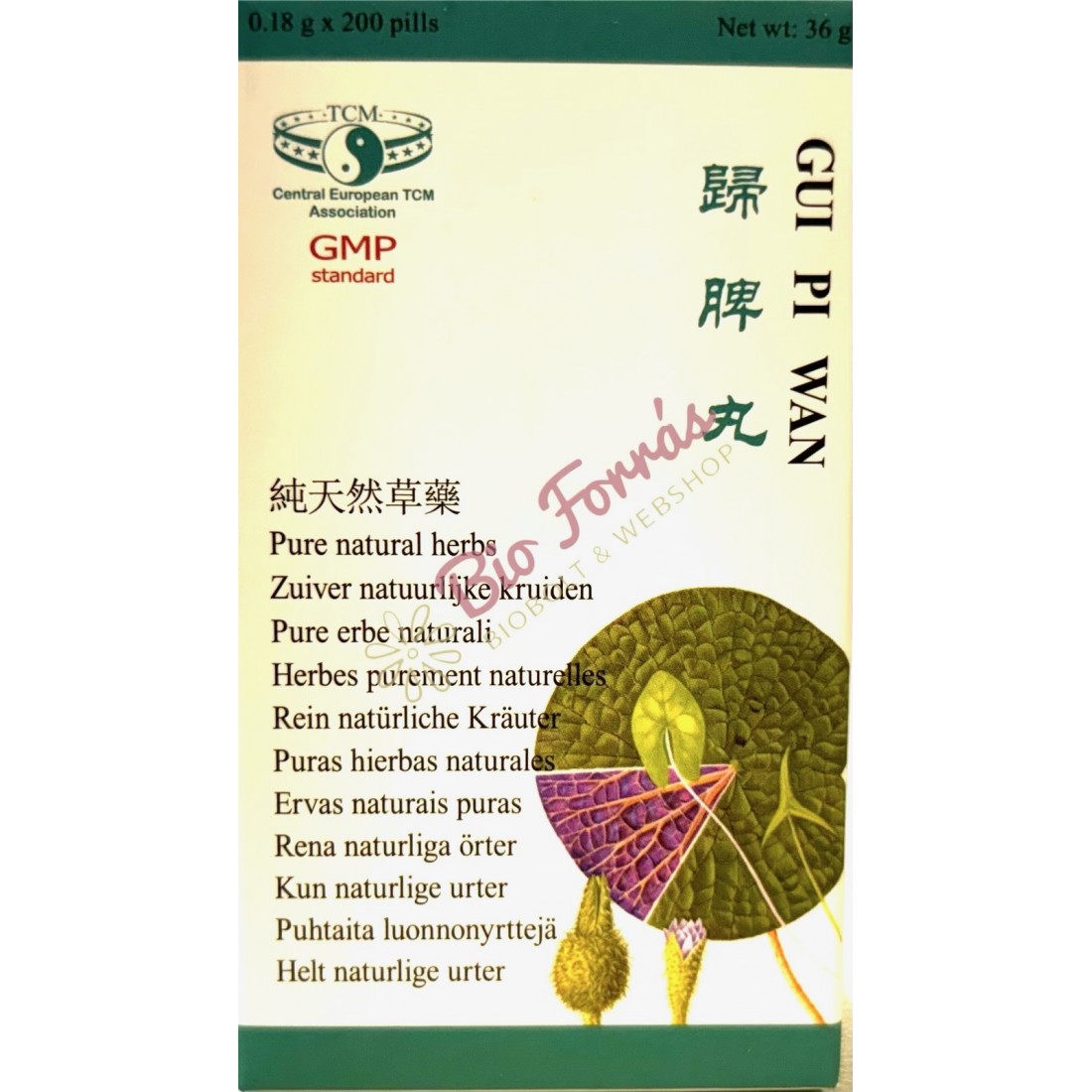 Green Care Gui Pi Wan Pirula (lép-és szívtápláló) 200db