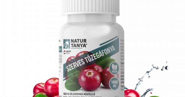 Natur Tanya Szerves Tőzegáfonya 600mg Tabletta 60db